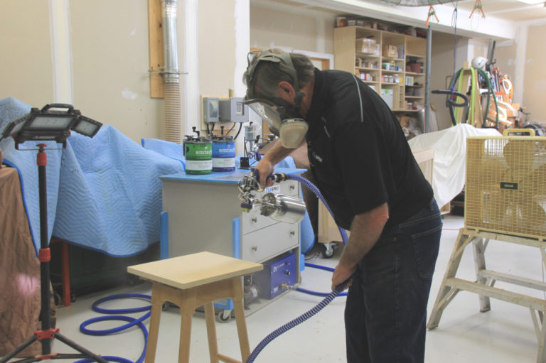 How to Make a Temporary Spray Finishing Area in Your Shop