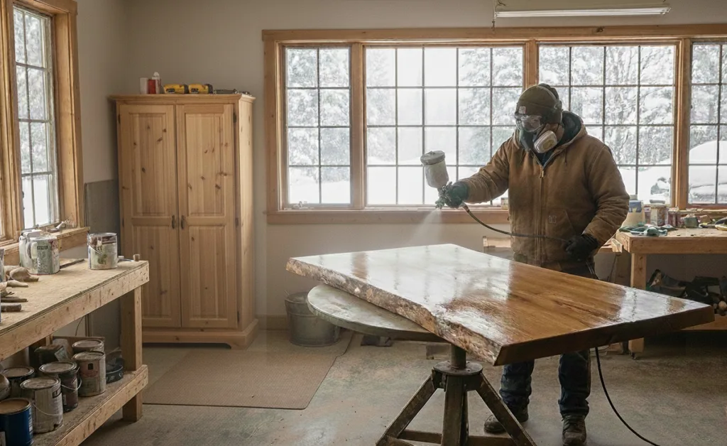 How to Keep Your Shop Warm and Optimize Water Based Finishes